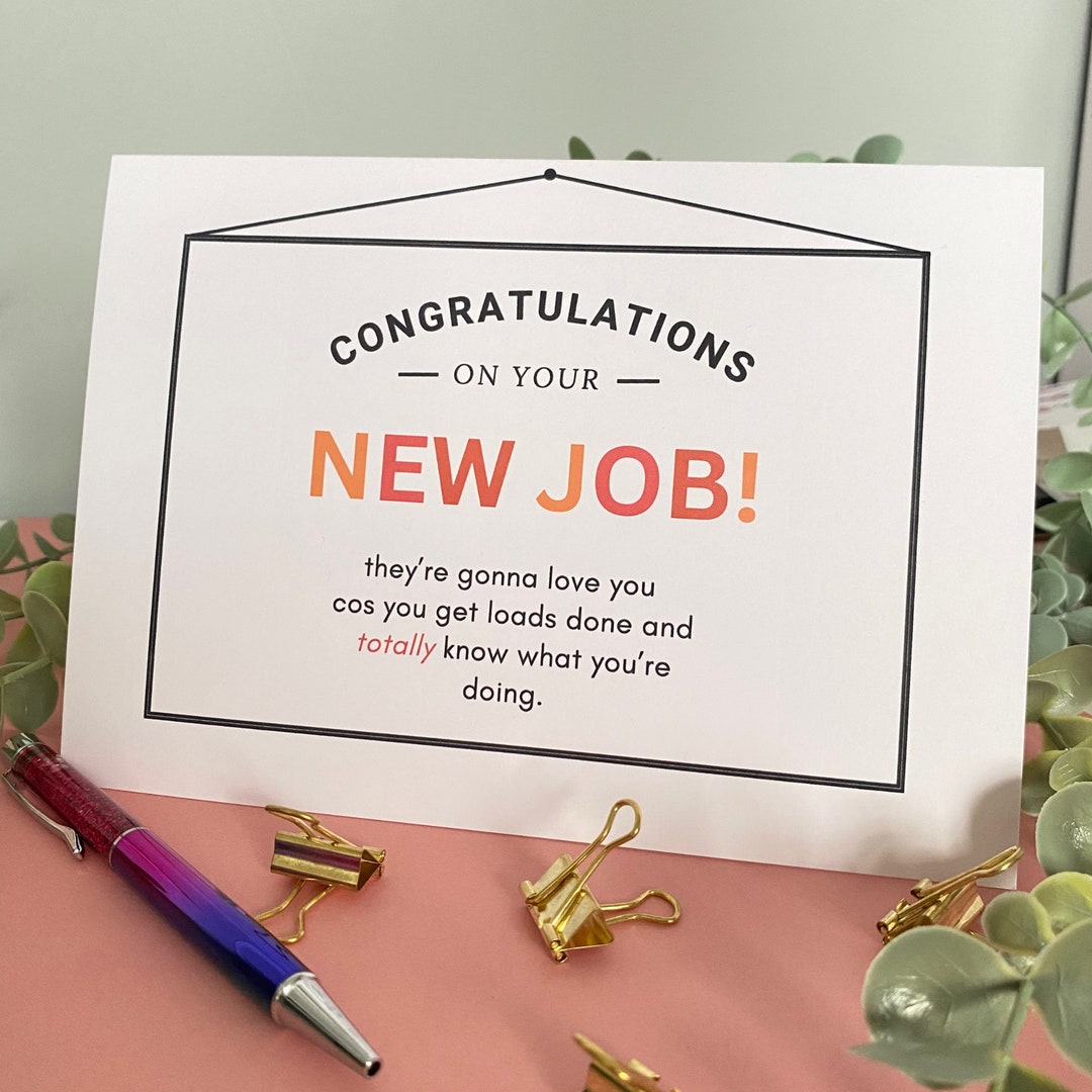 Congratulations New Job Love