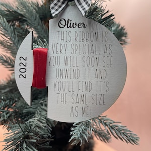 Personalized Ribbon Height Ornament 2023 - Etsy