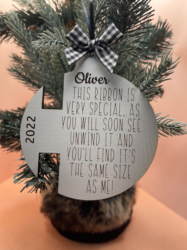 Personalized Ribbon Height Ornament 2023 - Etsy