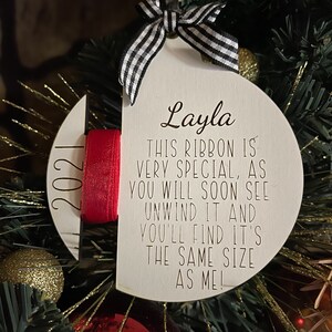 Personalized Ribbon Height Ornament 2023 - Etsy