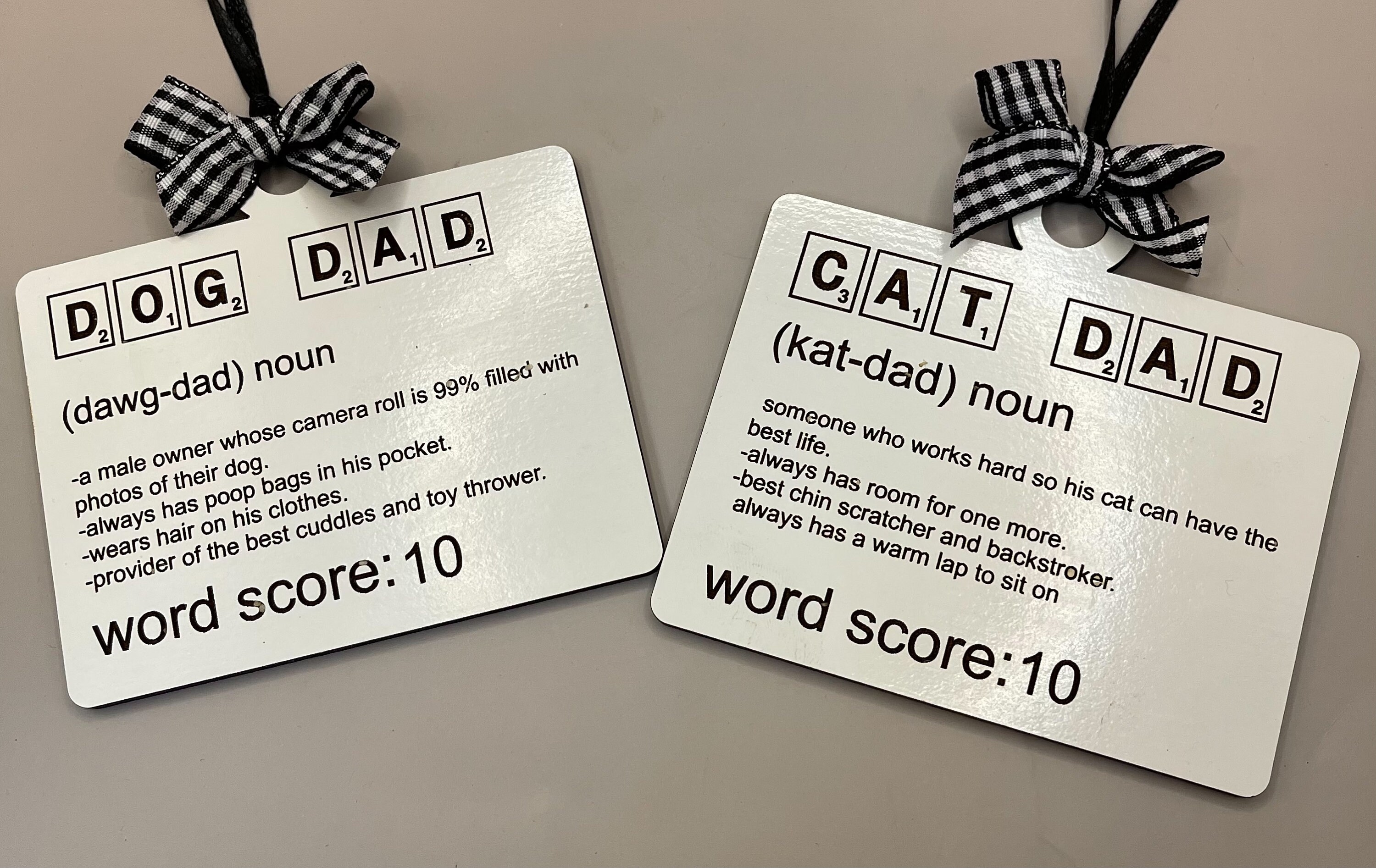 Scrabble Definition Dog and Cat Ornaments Dog Mom Dog Dad Cat - Etsy
