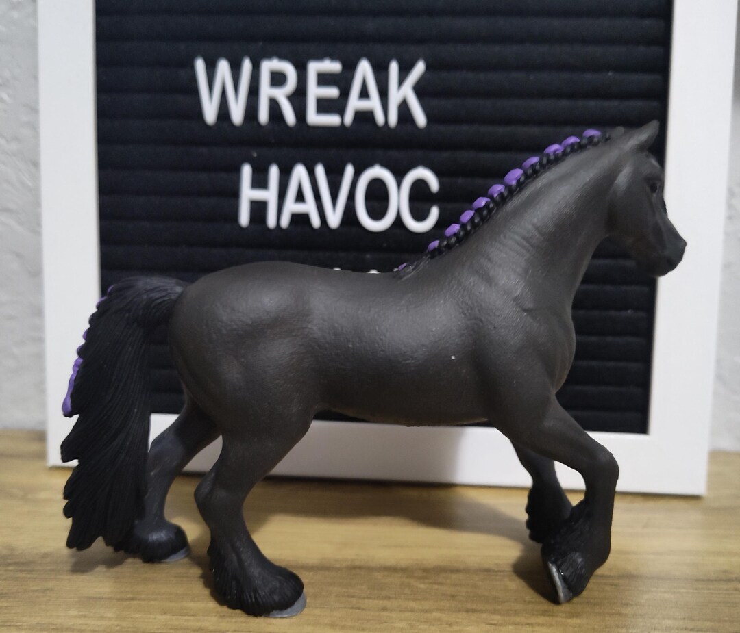 2013 Schleich Friesian Mare Custom Repaint - Etsy