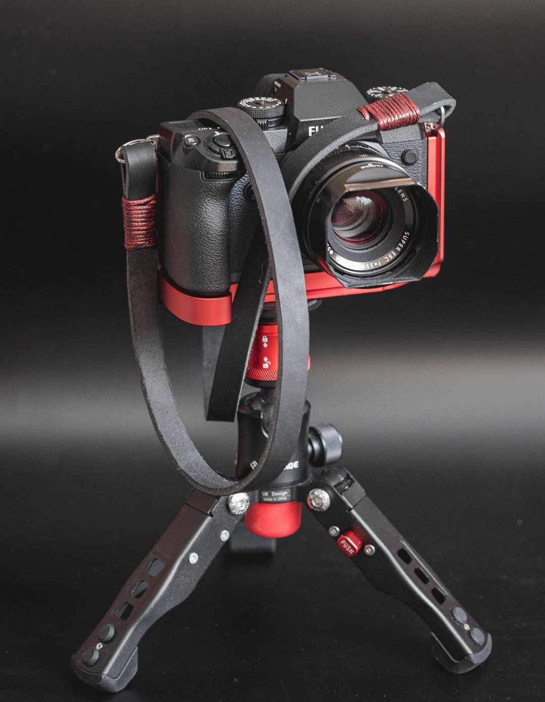Real Pull-up Waxed Leather Camera Strap - Black 15mm - Etsy
