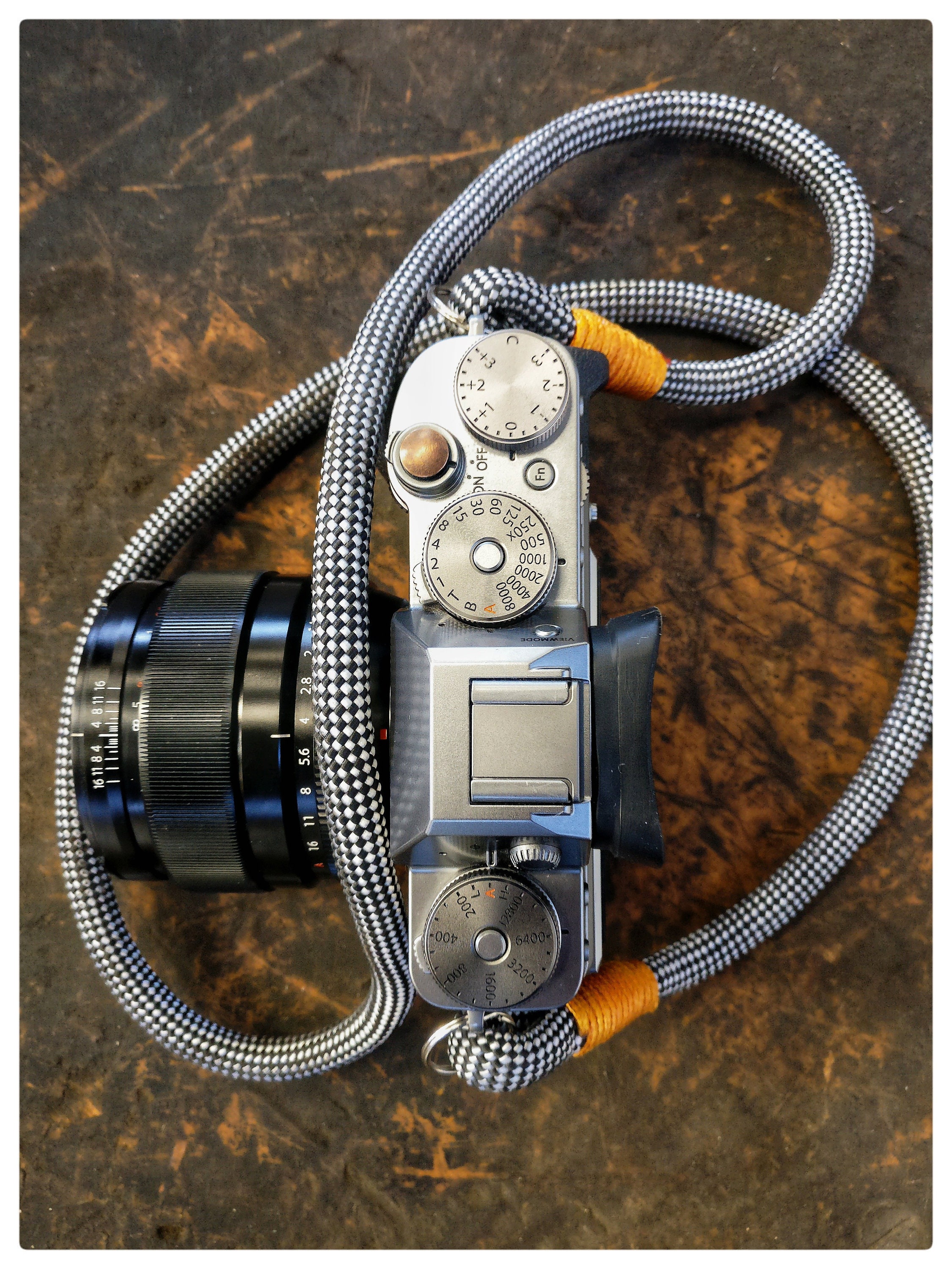 Checkered Black/silver Handmade Camera Strap - Etsy