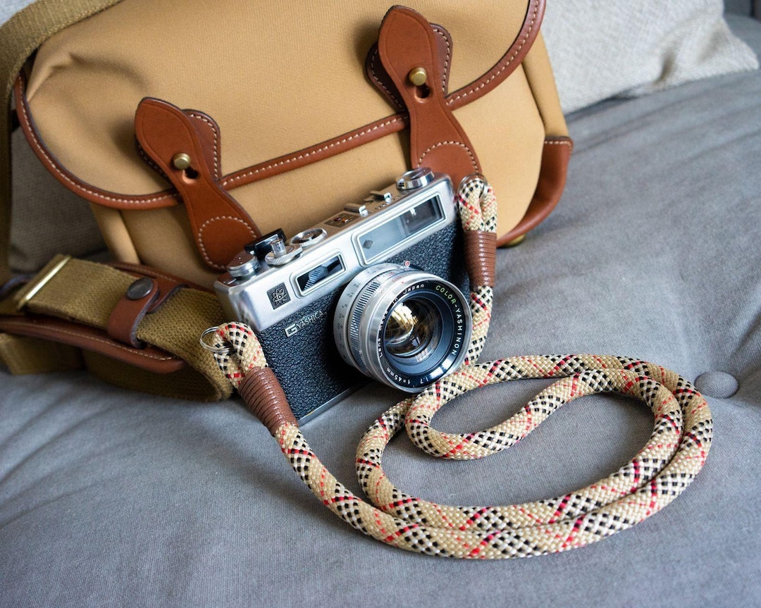 Tartan Beige Camera Strap - Etsy