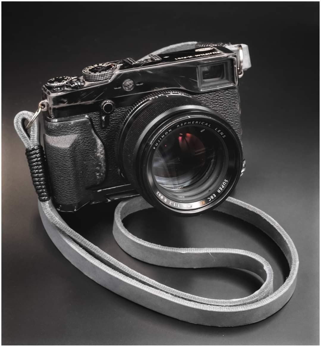 Real Pull-up Waxed Leather Camera Strap - Grey 15mm - Etsy