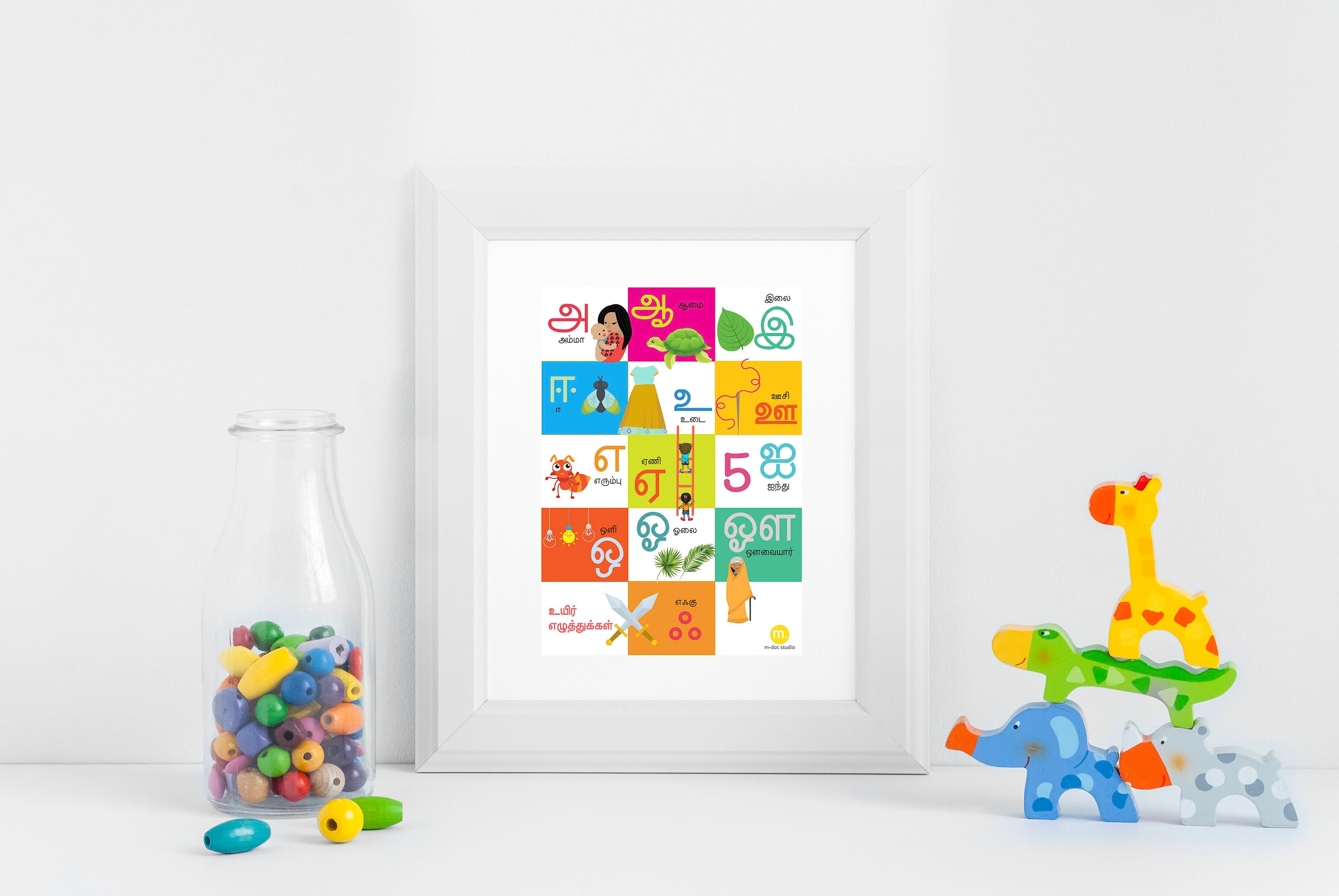Tamil Alphabets Poster, Learning Tamil, School Print, Tamil Poster ...