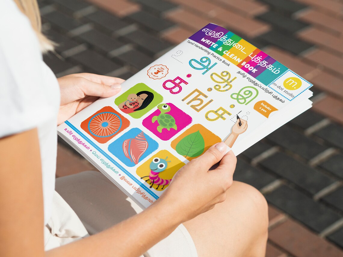 Tamil Handwriting Book - Alphabets, Wipe and Clean, Learn to Write ...