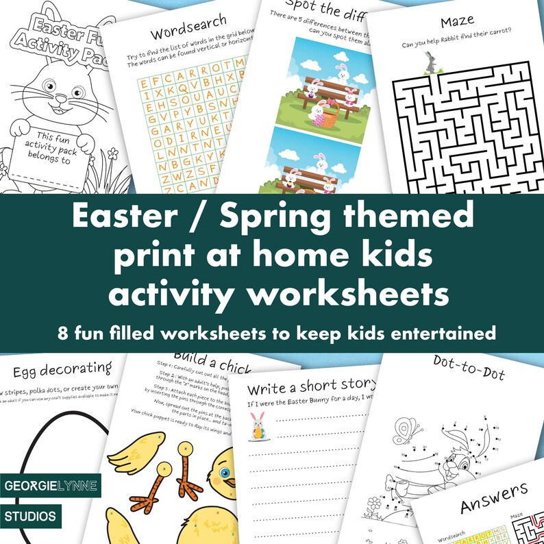 Printable Easter Activity Pack for Kids – Fun & Educational Easter ...