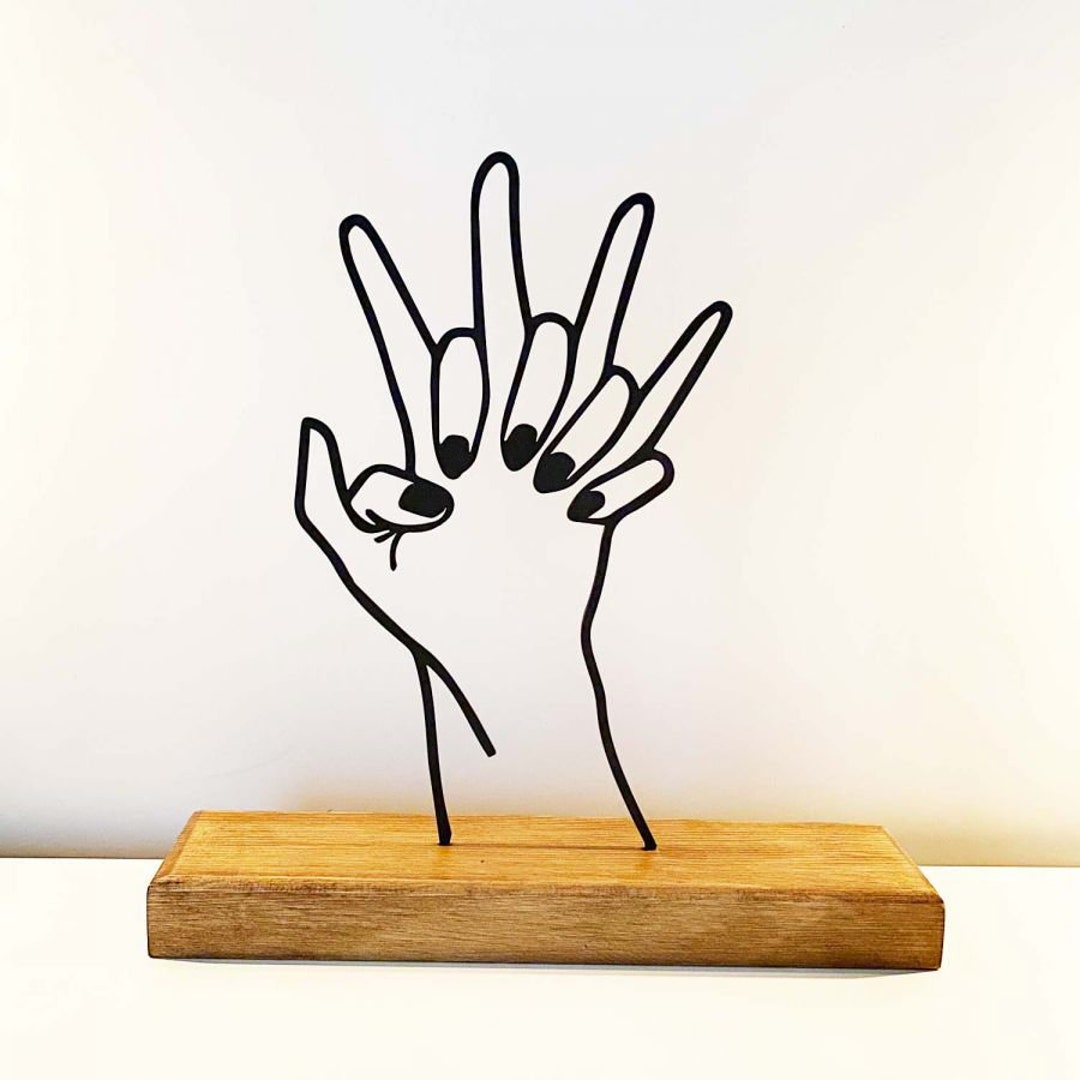 Svava Decorative Metal Clapping Hands - Etsy