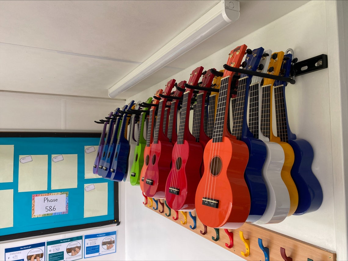Ukulele Wall Rack: Space-saving Ukulele Storage - Etsy