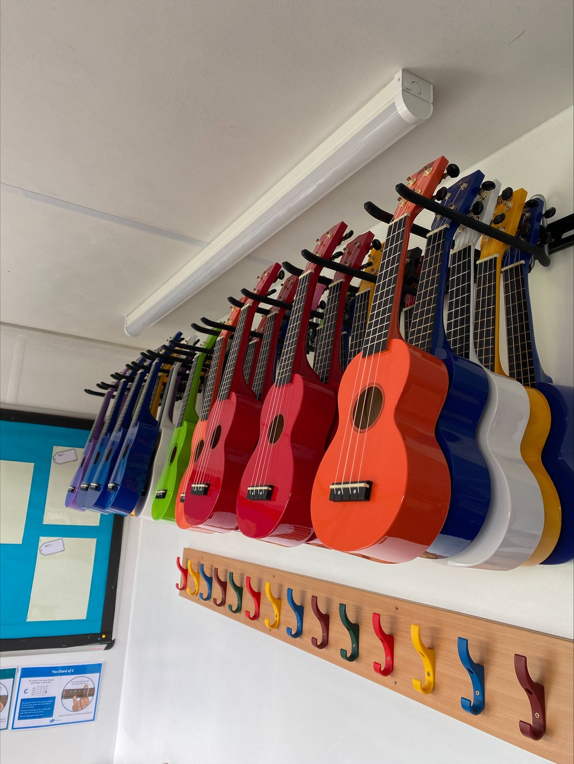 Ukulele Wall Rack: Space-saving Ukulele Storage - Etsy