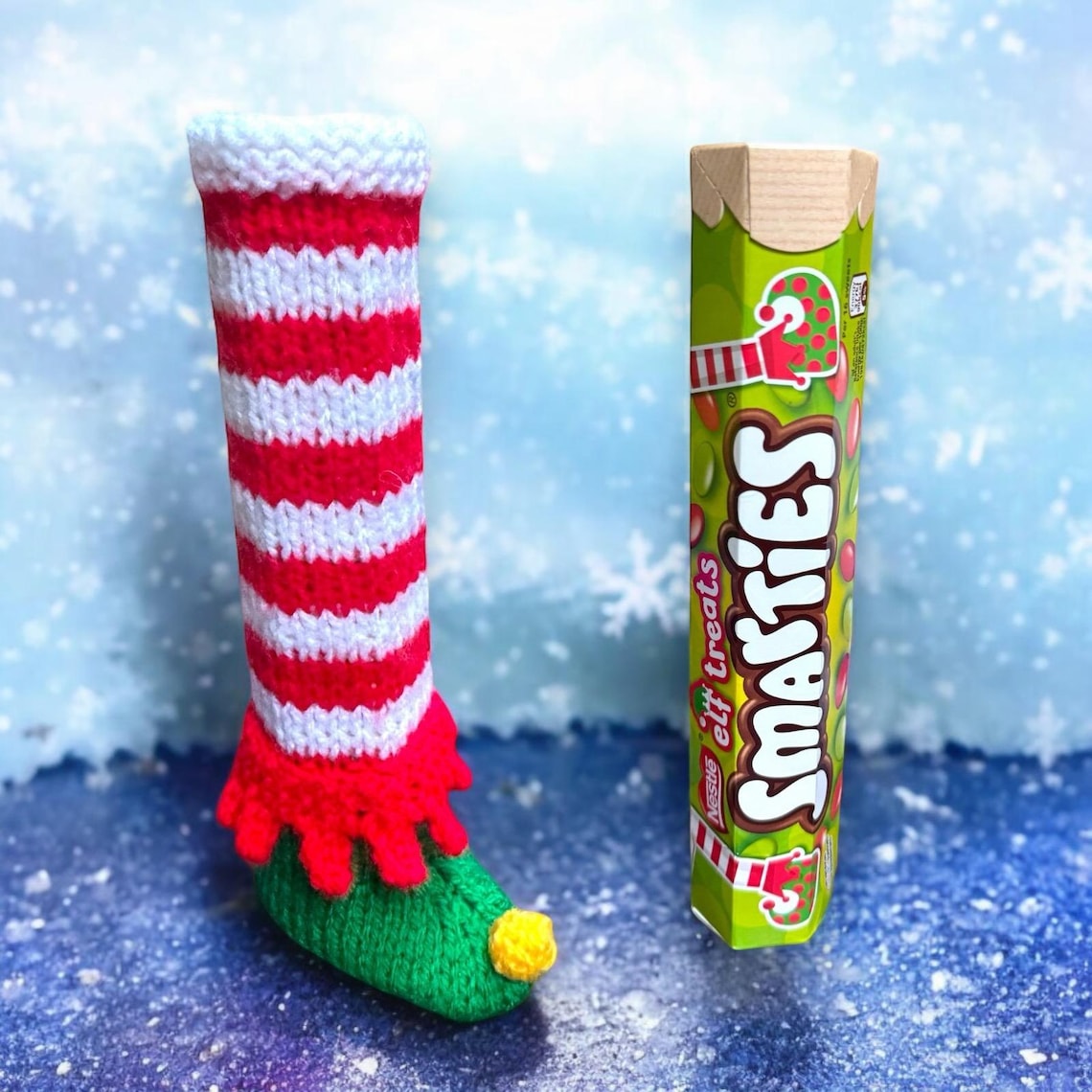 KNITTING PATTERN - Christmas Elf Boot Smarties Sweet Holder 22 Cms - Etsy