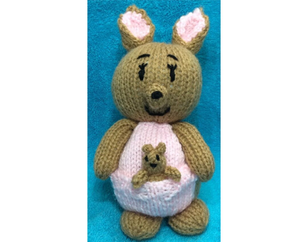 KNITTING PATTERN - Kangaroo and Joey Chocolate Orange Cover or 18 Cms ...