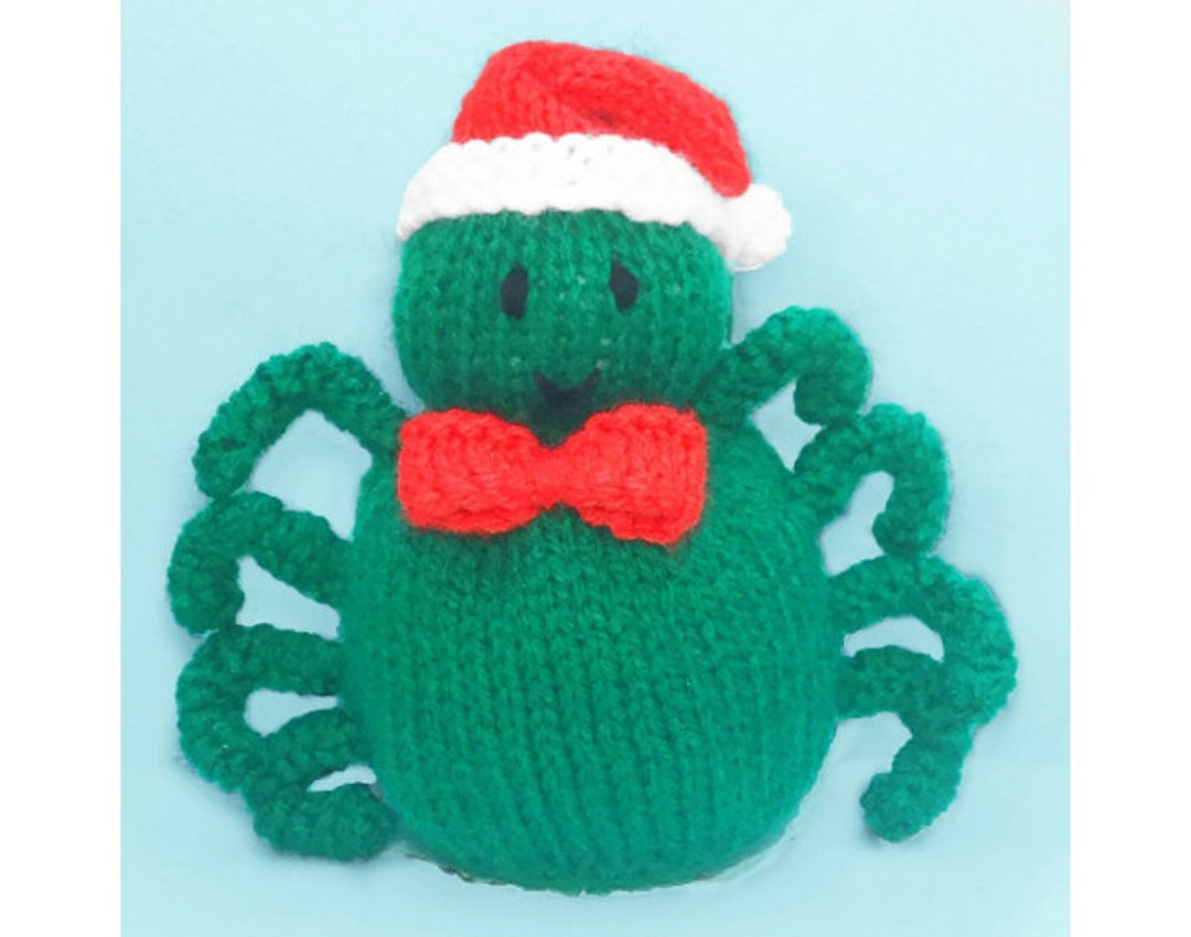 KNITTING PATTERN - Christmas Spider Chocolate Orange Cover / 14 Cms Toy ...
