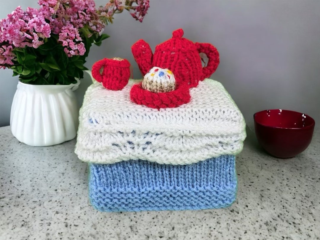 KNITTING PATTERN - Afternoon Tea Box Choc Orange Box Cover Charity ...