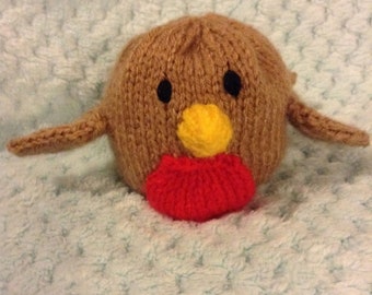 CHRISTMAS ROBIN REDBREAST Toy Knitting Pattern by Georgina - Etsy UK