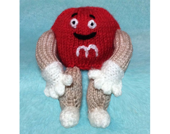 KNITTING PATTERN - M and M Man Inspired Chocolate Orange Cover/ 13 Cms ...