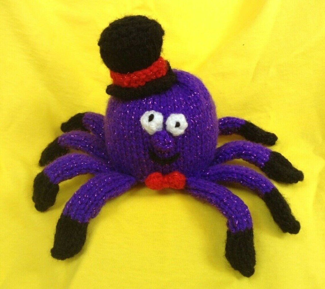 KNITTING PATTERN - Sid the Spider Chocolate Orange Cover / 9 Cms ...