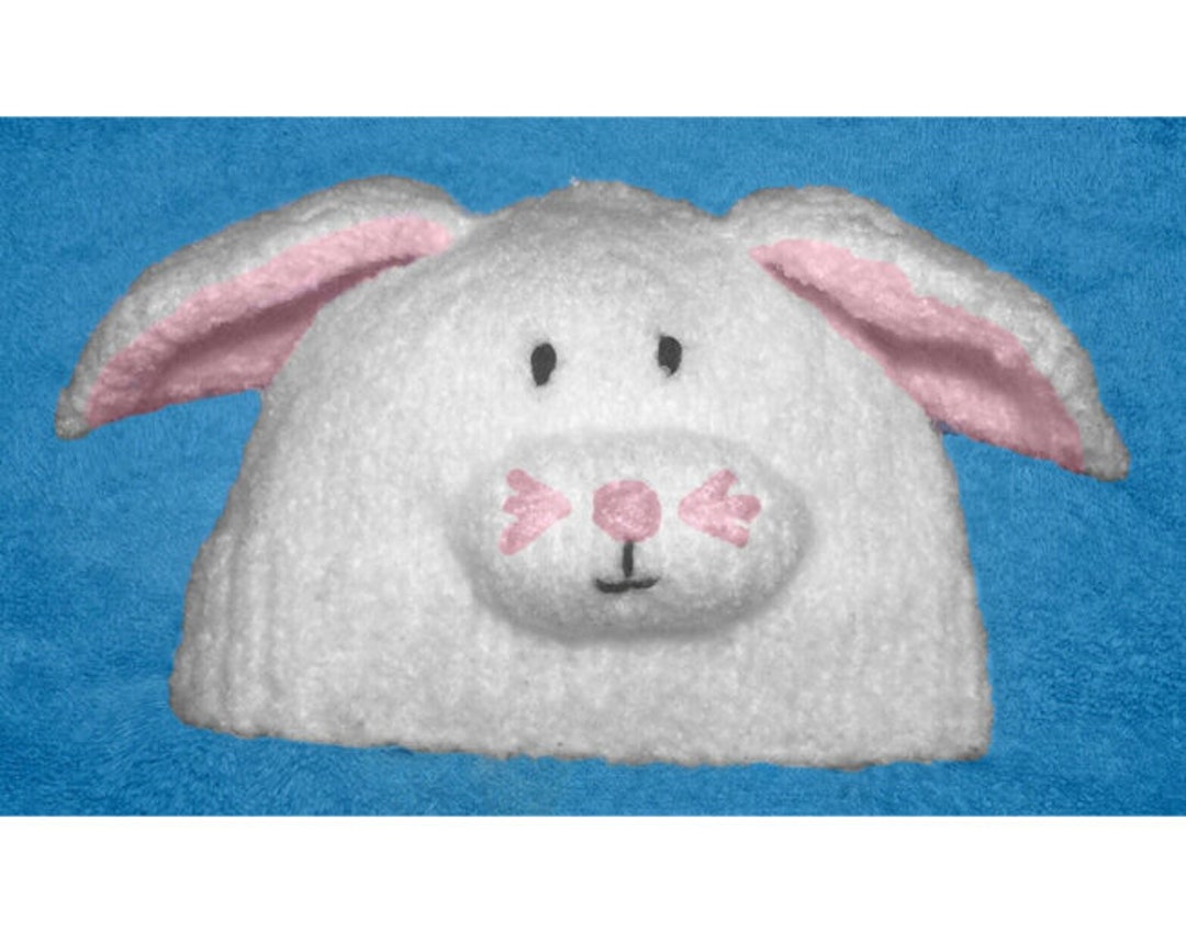 KNITTING PATTERN - Bunny Rabbit Baby Hat - Newborm to 6 Months - Etsy