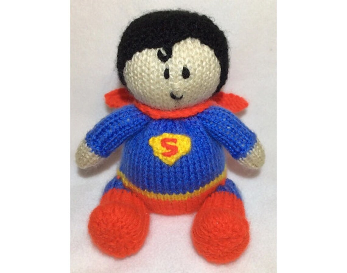 KNITTING PATTERN - Super Man Inspired Choc Orange Cover / 14cms Toy - Etsy