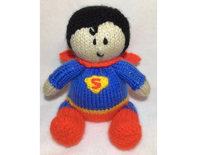KNITTING PATTERN - Super Man Inspired Choc Orange Cover / 14cms Toy - Etsy