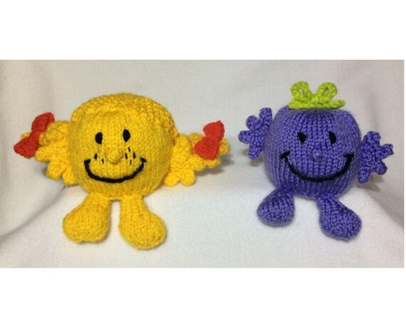 KNITTING PATTERN Little Miss Sunshine & Naughty Choc Orange - Etsy