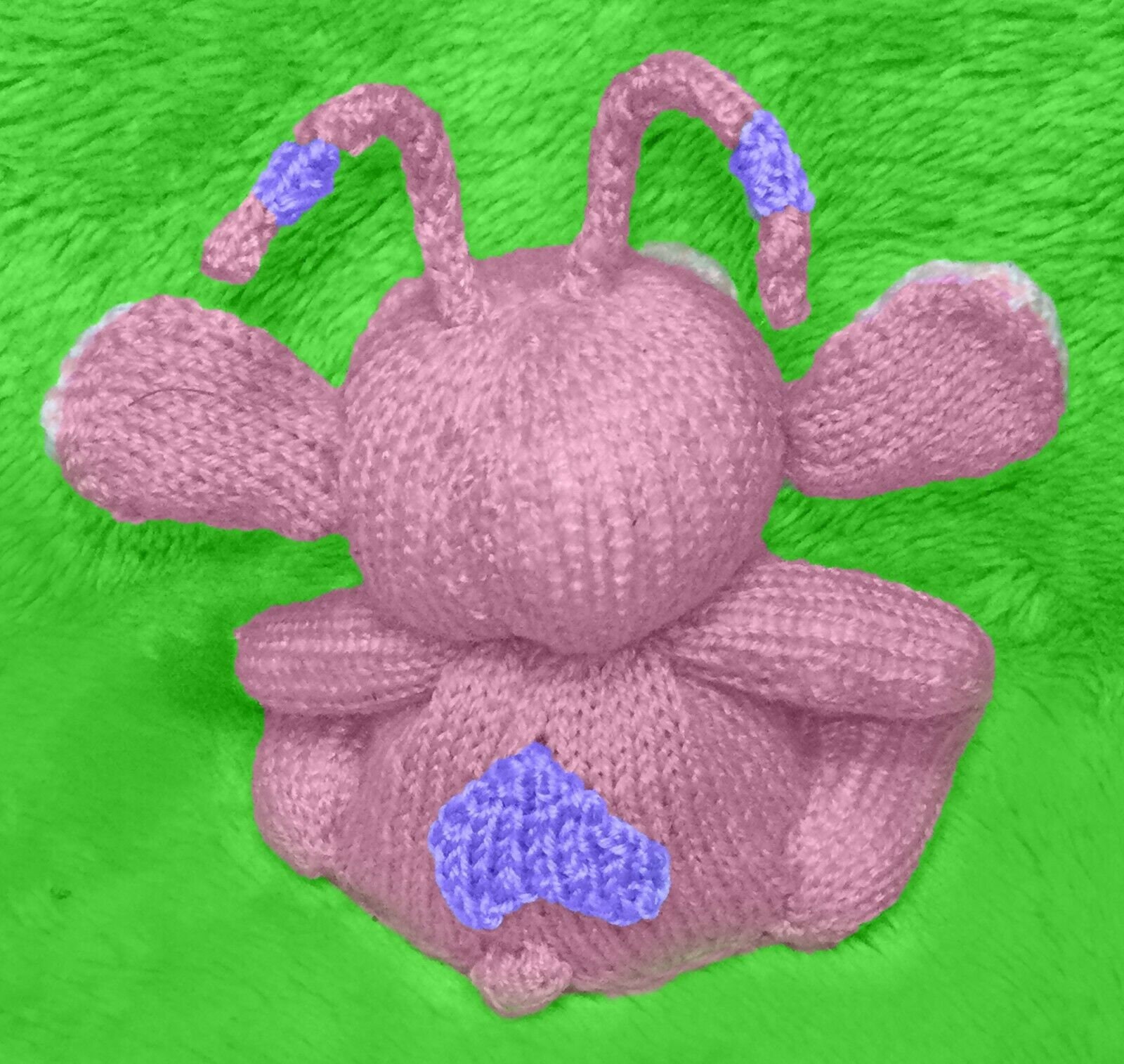 KNITTING PATTERN - Pink Alien Inspired Choc Orange Cover / 15 Cms Toy ...