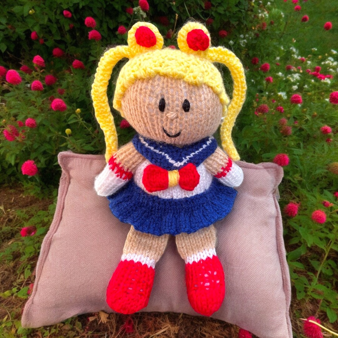 KNITTING PATTERN - Sailor Girl Inspired Chocolate Orange Cover / 22 Cms ...