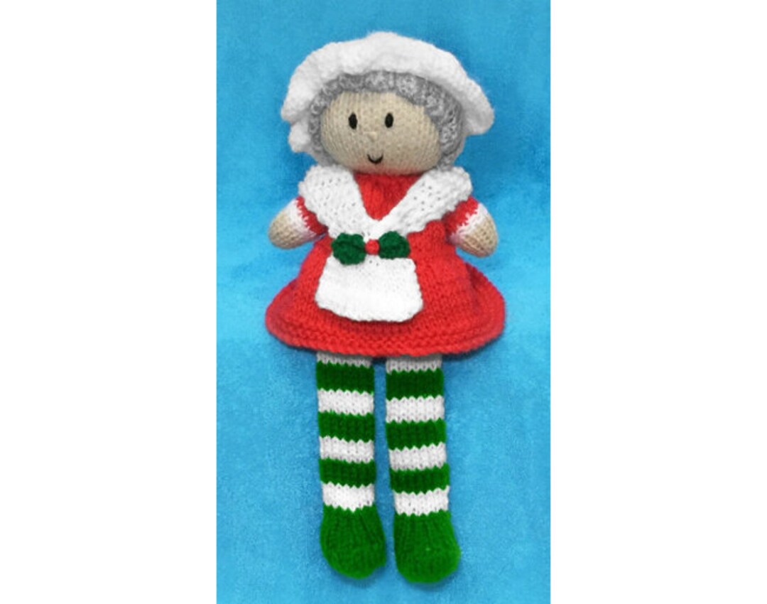 KNITTING PATTERN - Mother Christmas Shelf Sitter Choc Orange Cover / 28 ...