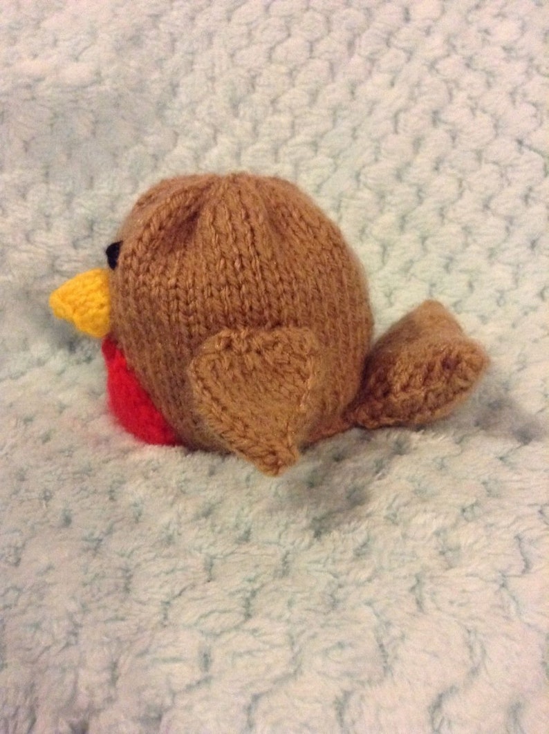 KNITTING PATTERN - Christmas Robin Chocolate Orange Cover or Toy - Etsy UK