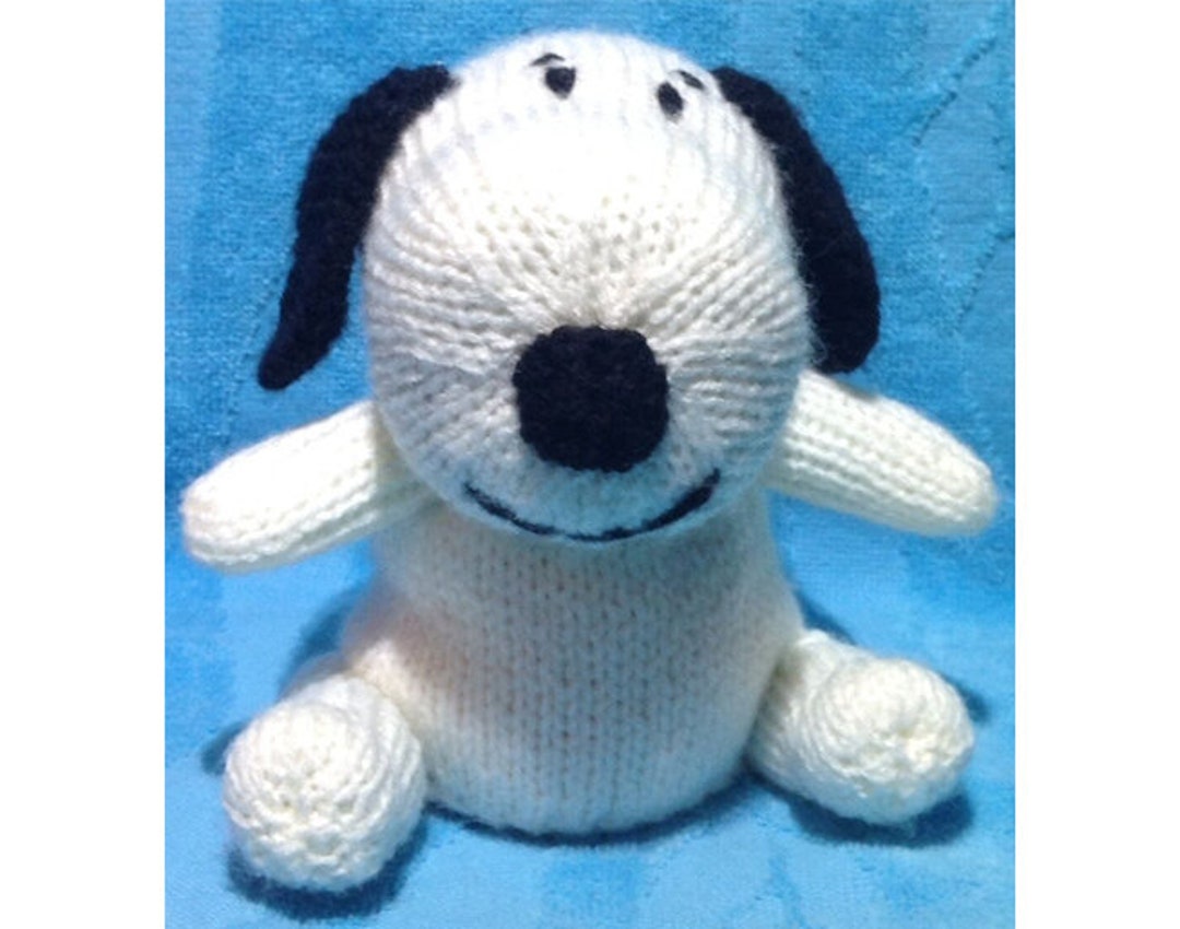 KNITTING PATTERN - Snoopy Orange Cover or 14 Cms Toy - Etsy