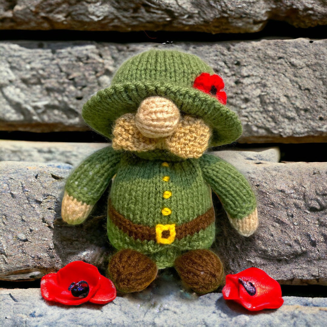 KNITTING PATTERN - Remembrance Soldier Gonk Gnome Choc Orange Cover ...