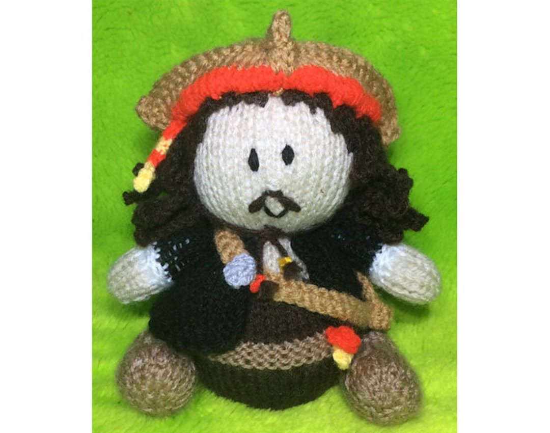 KNITTING PATTERN - Pirate Captain Inspired Choc Orange Cover / 15 Cms ...