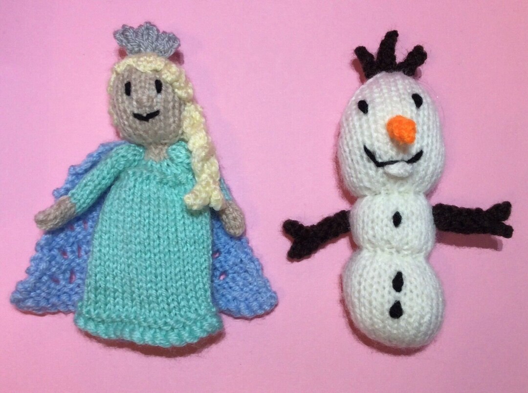 KNITTING PATTERN - Elsa and Olaf Inspired Christmas Tree Decoration ...