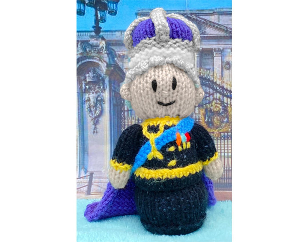 KNITTING PATTERN - King Charles III 10 Cms Soft Toy Doll Royal Family ...