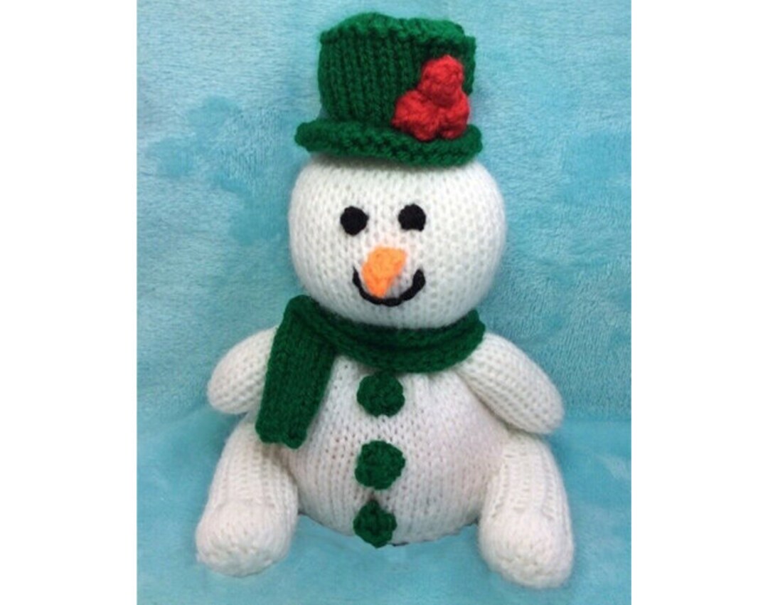 KNITTING PATTERN - Christmas Frosty the Snowman Choc Orange Cover ...