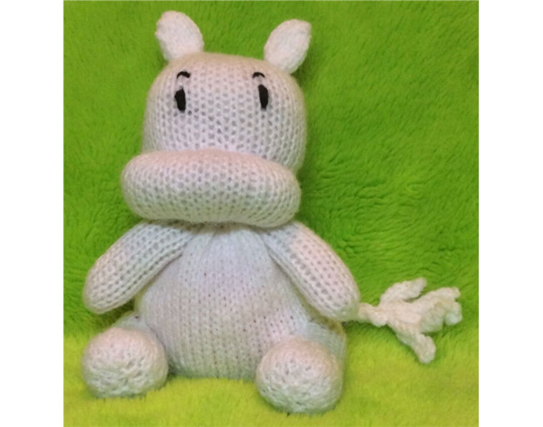 KNITTING PATTERN - White Hippo Inspired Chocolate Orange Cover / 17 Cms ...