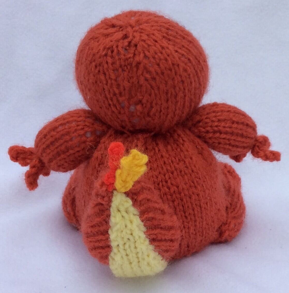 KNITTING PATTERN - Charmander Inspired Chocolate Orange Cover/ 13 Cms ...
