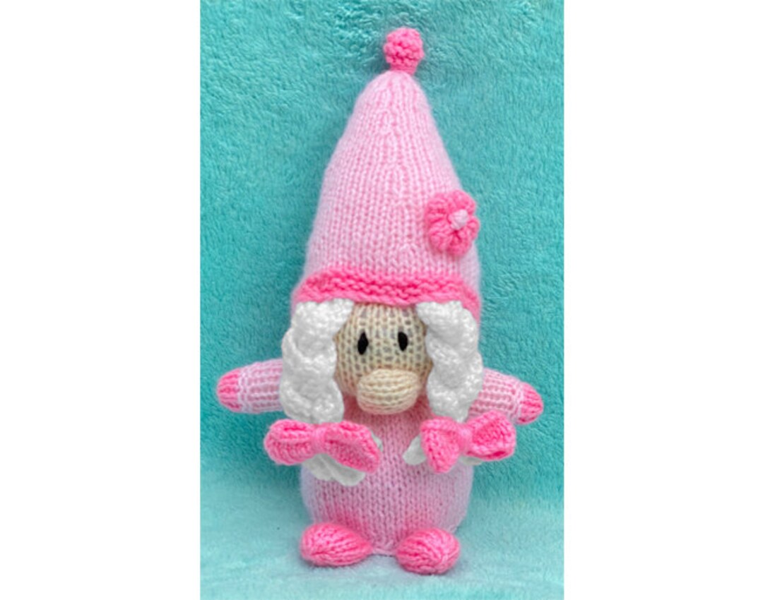 KNITTING PATTERN - Baby Girl Pink Gonk Gnome Chocolate Orange Cover ...