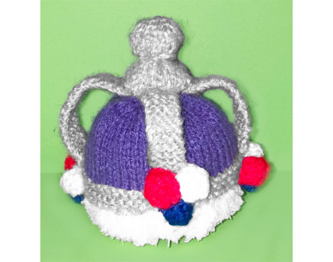 KNITTING PATTERN - Coronation Crown Orange Cover / 12 Cms Royal Toy - Etsy