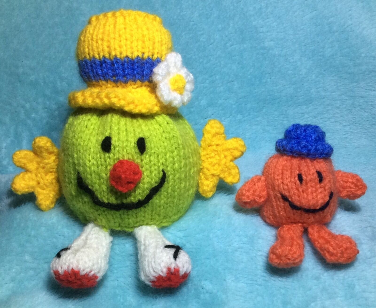 KNITTING PATTERN - Mr Funny & Mr Small Inspired Choc Orange Cover ...