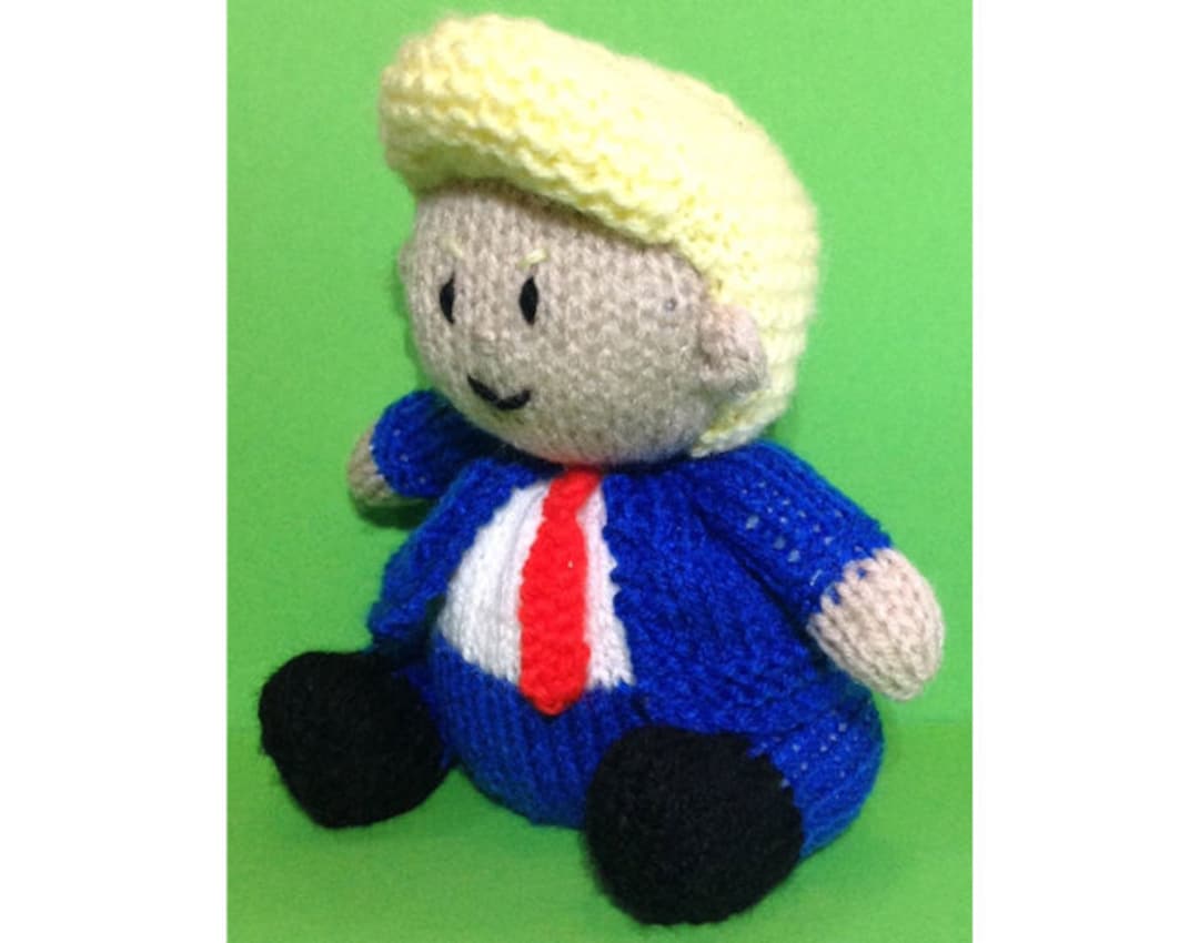 KNITTING PATTERN - Donald Trump Orange Cover / 15cm Toy - Etsy