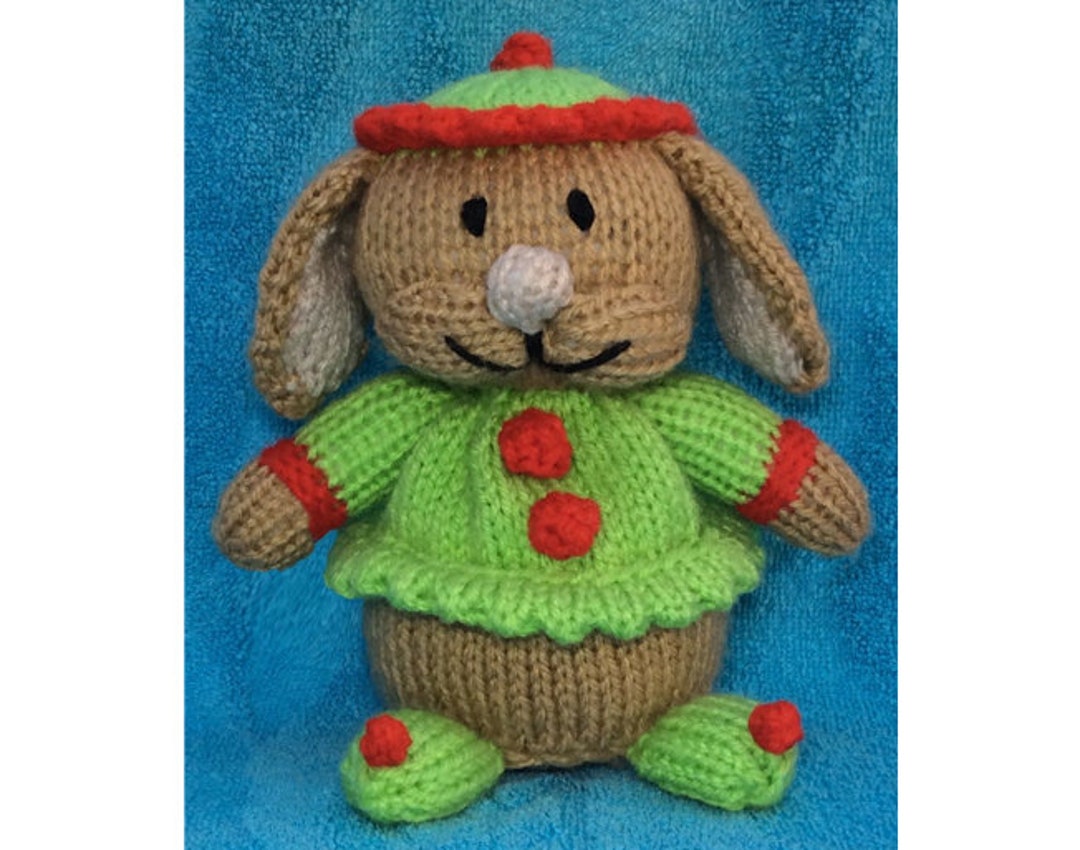 KNITTING PATTERN - Christmas Benjamin Rabbit Inspired Orange Cover / 15 ...