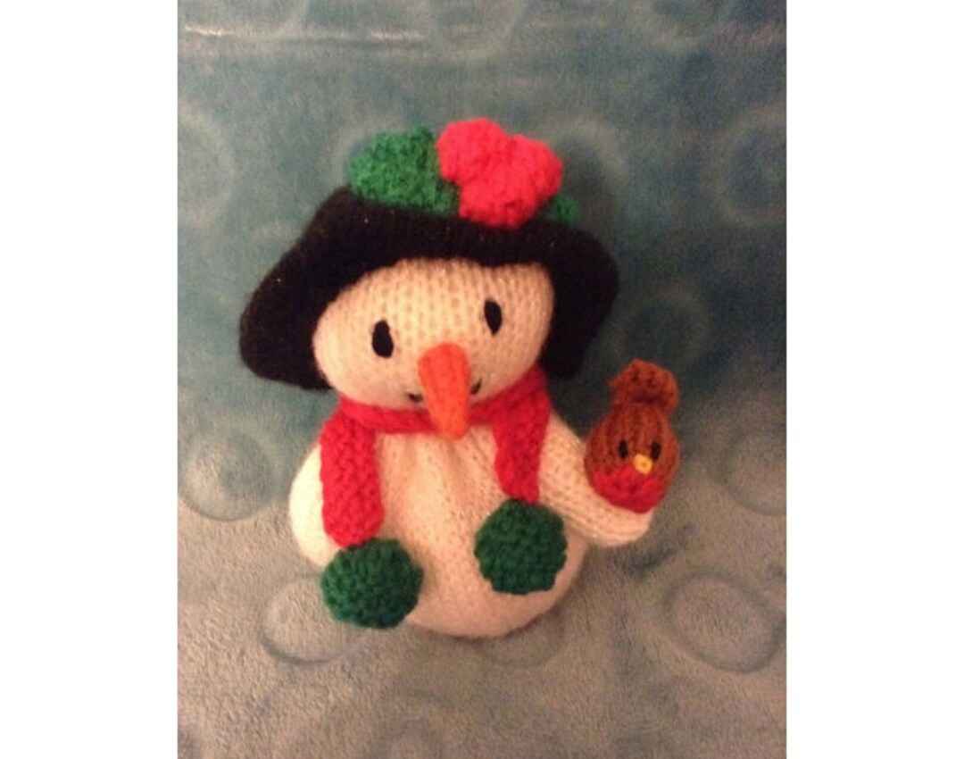 KNITTING PATTERN - Christmas Frosty Snowman Chocolate Orange Cover or ...
