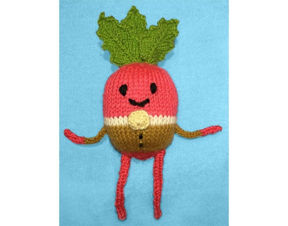 KNITTING PATTERN Radish Inspired Toy Doll | Etsy