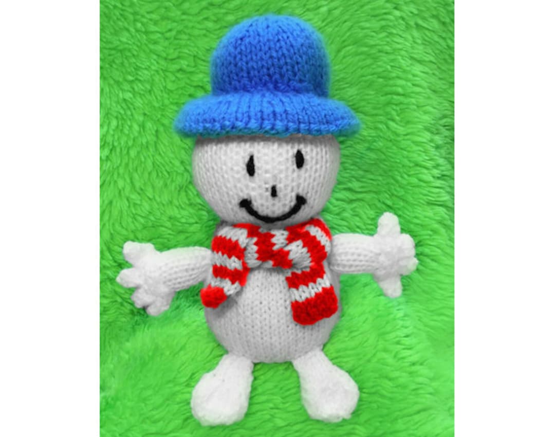 KNITTING PATTERN - Snow Snowman Chocolate Orange Cover/ 17 Cms Mr Toy ...