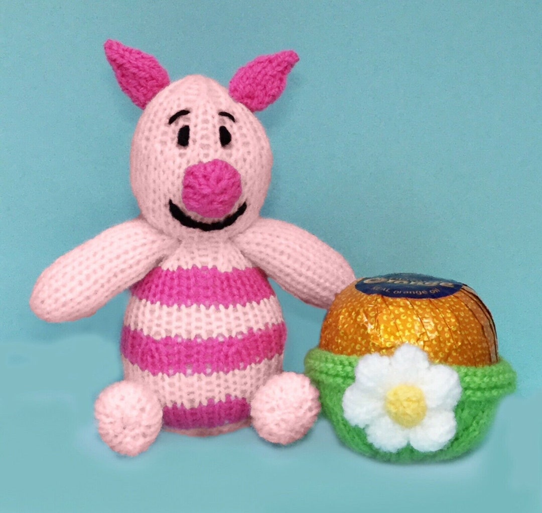 KNITTING PATTERN - Piglet Sweet Pot 13cms Toy -holds Choc Orange - Etsy UK