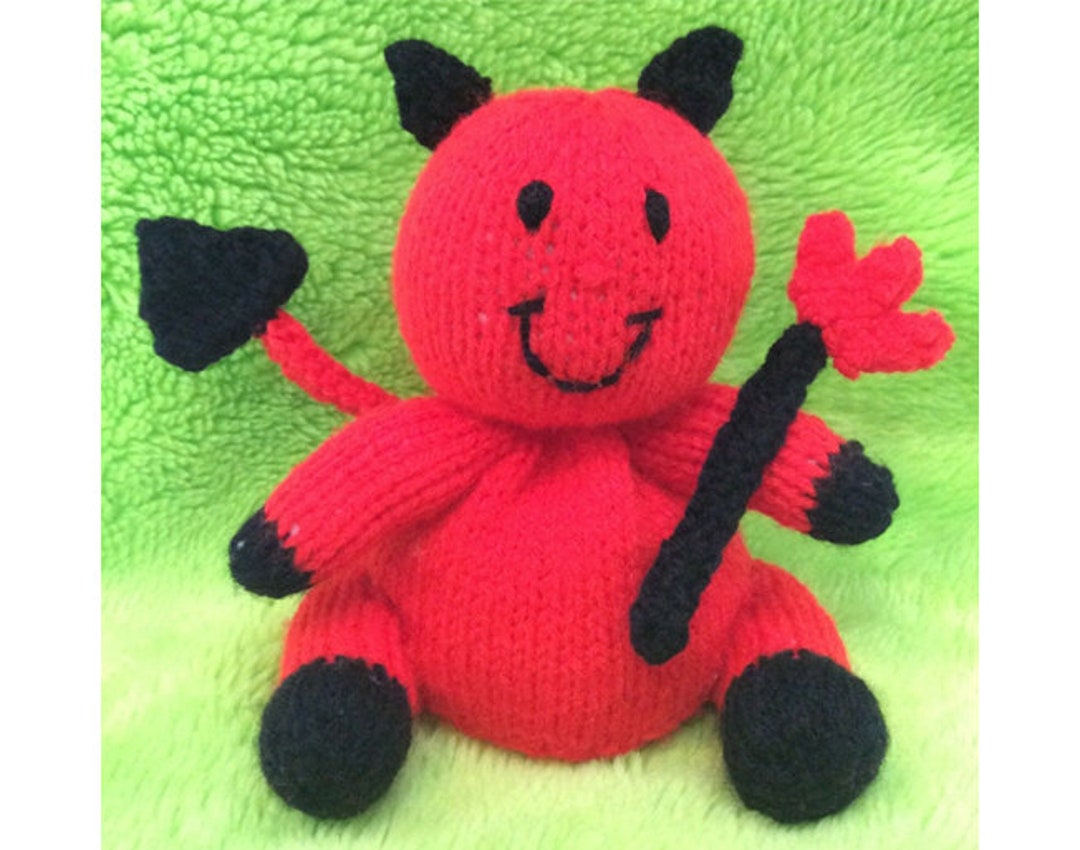 KNITTING PATTERN - Little Devil Chocolate Orange Cover / 15 Cms ...