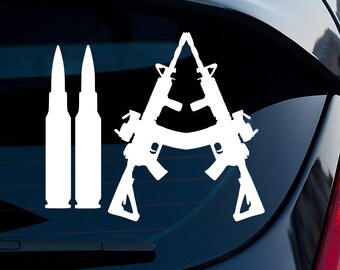 The Second Amendment American Flag Vinyl Decal Sticker, Window Graphic ...